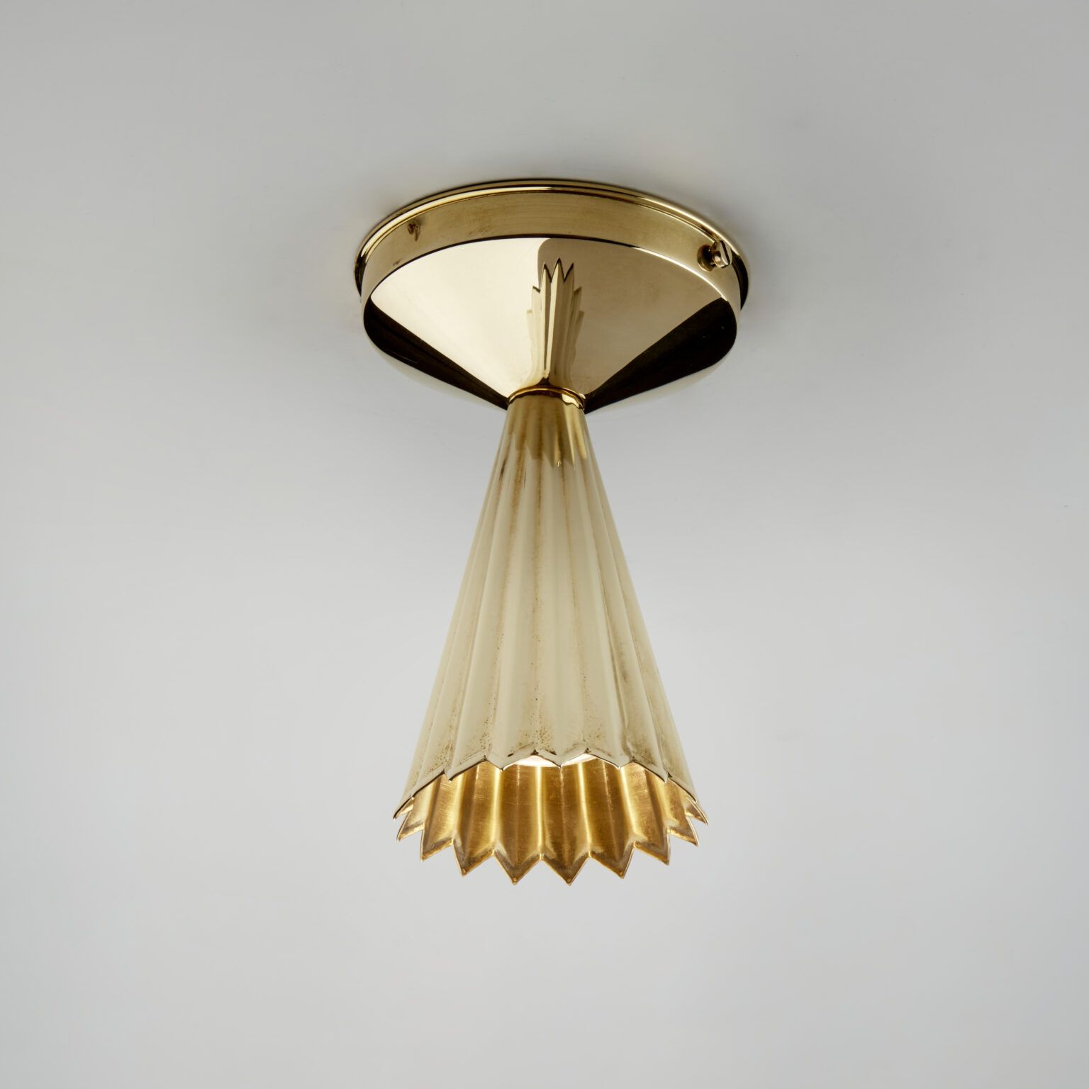 SIMONE FLUTED CONE CEILING LIGHT - R HUGHES