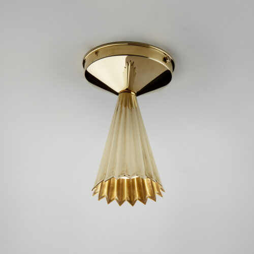 SIMONE FLUTED CONE CEILING LIGHT - R HUGHES